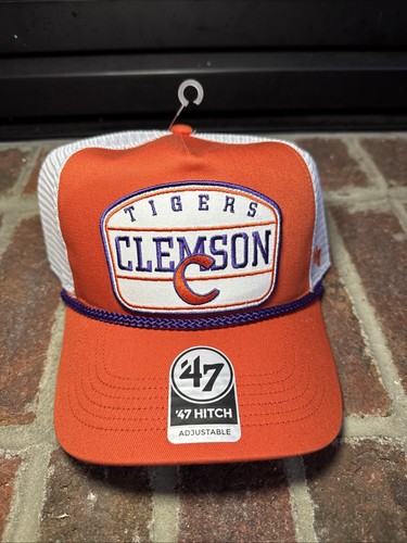 Clemson Tigers ‘47 Hitch SnapBack Hat Purple Rope White Orange ...