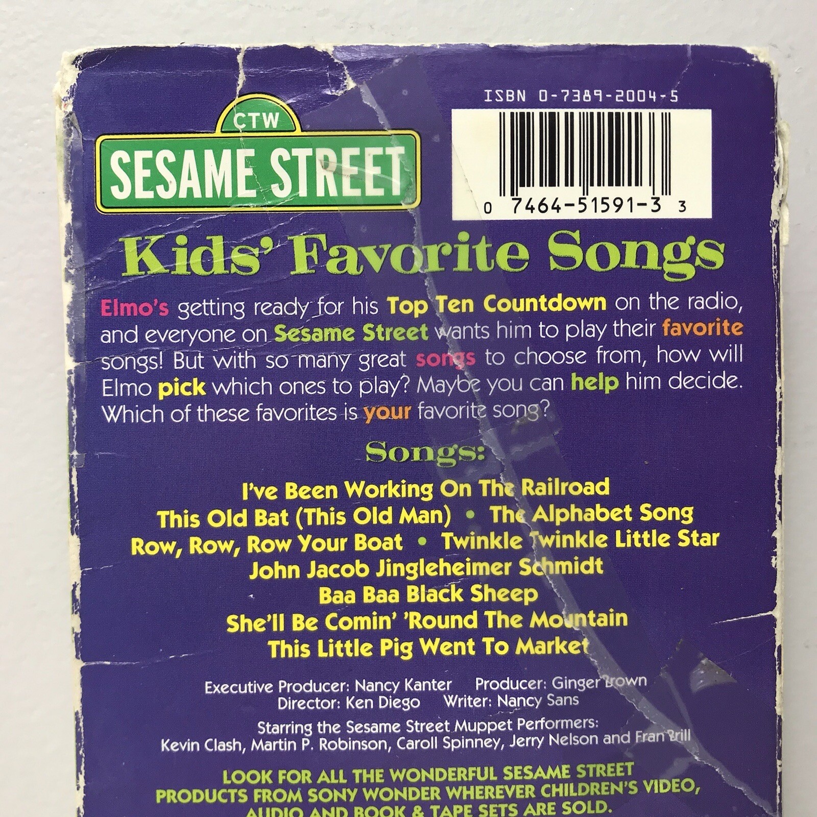 Sesame Street Kids Favorite Songs VHS Home | Grelly USA