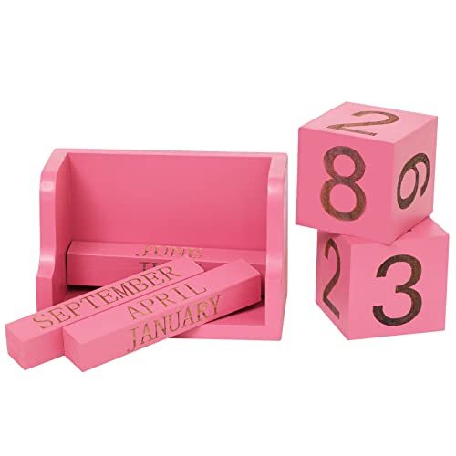 Block Calendar for DeskPerpetual CalendarWooden Date Blocks Small ...