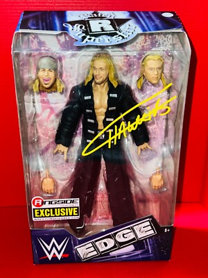 Signed Ringside Collectibles EXCLUSIVE WWE Elite Edge Heads Figure ...