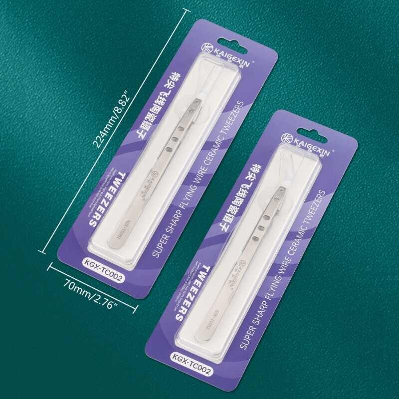 Ceramic Tweezers Non-Conductive Ceramic Tips Tweezer Insulation Non ...
