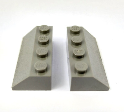 LEGO x2 DkGray Slope 2x4 45 Réf 3037 Set 4483 1382 4728 4730 7142 7152 ...