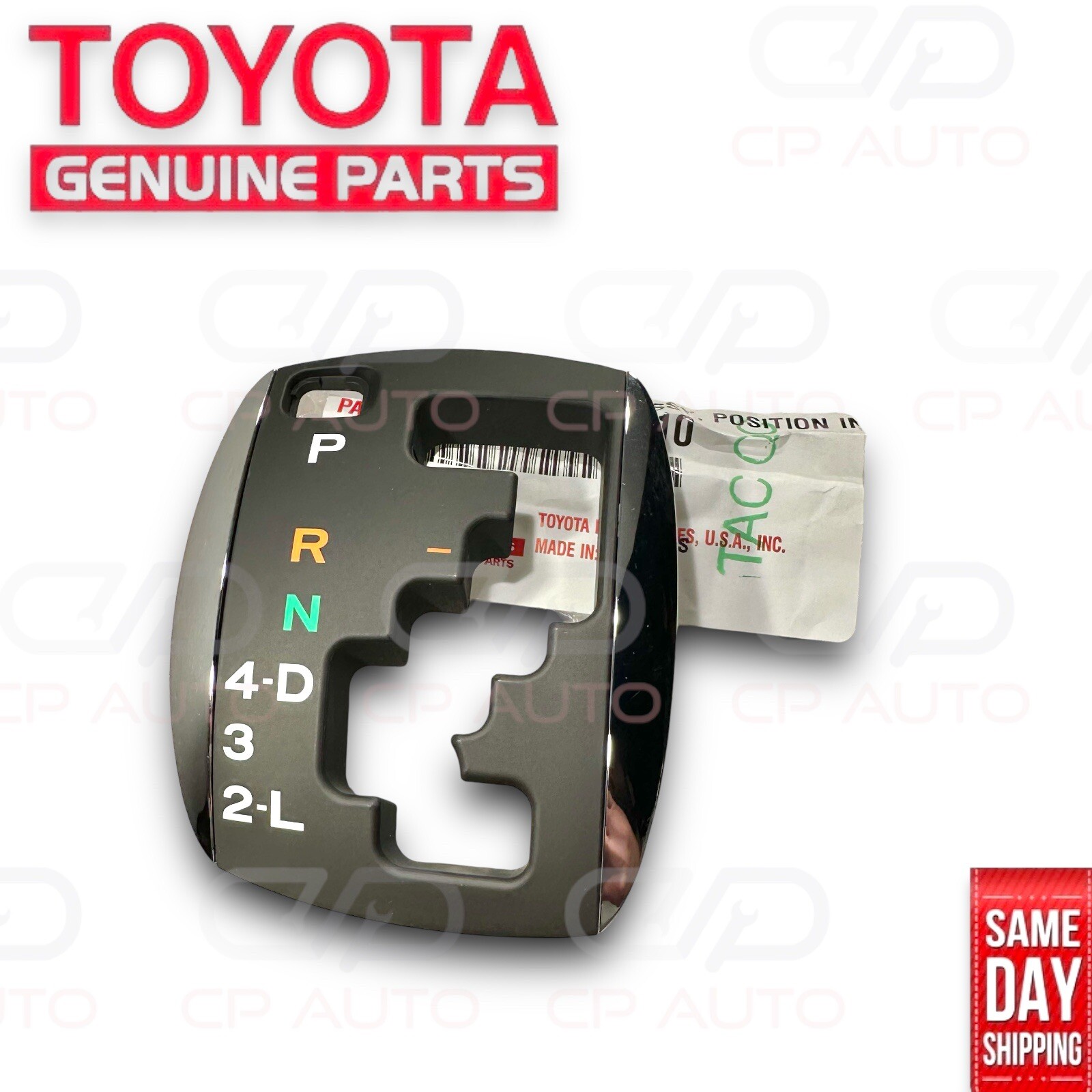 04 - 10 TOYOTA SIENNA GEAR SHIFTER POSITION SHIFT INDICATOR PLATE COVER ...