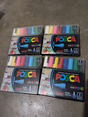 posca markers Lot (Includes 4 Packs Of 8 Markers, 32 Markers Total ...