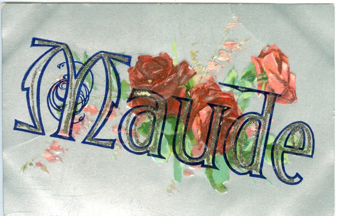 Maude Embossed Floral Bouquet Greetings " Maude " | eBay