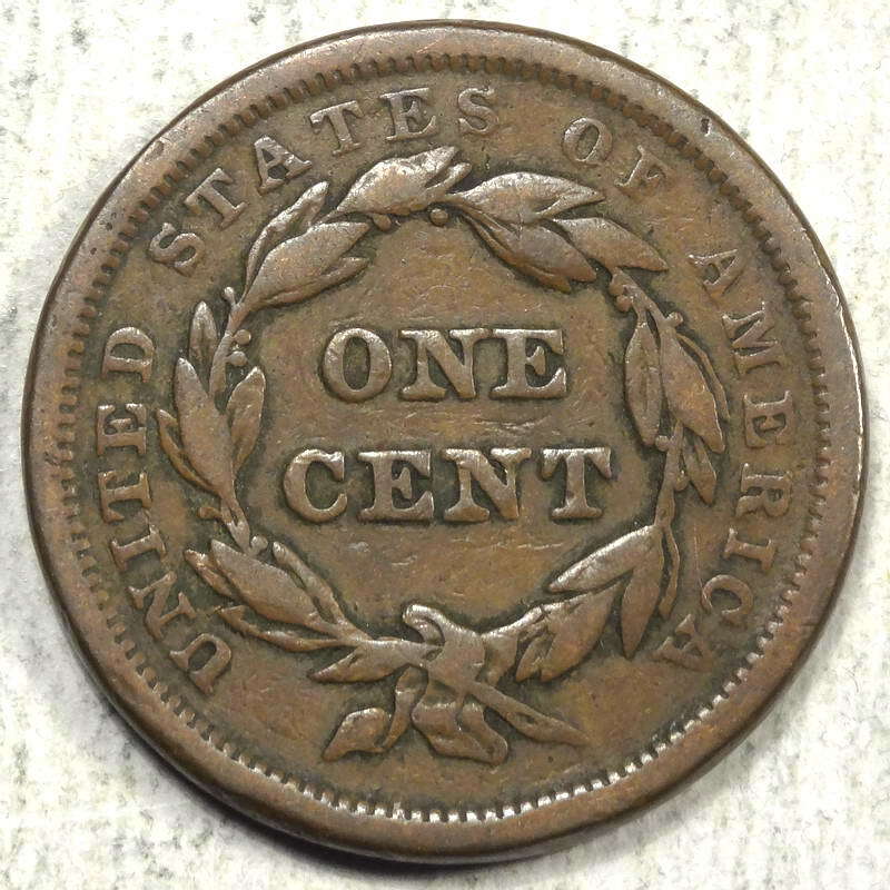 1841 Braided Hair Large Cent, Fine, Early Type Coin 0204-37 | eBay