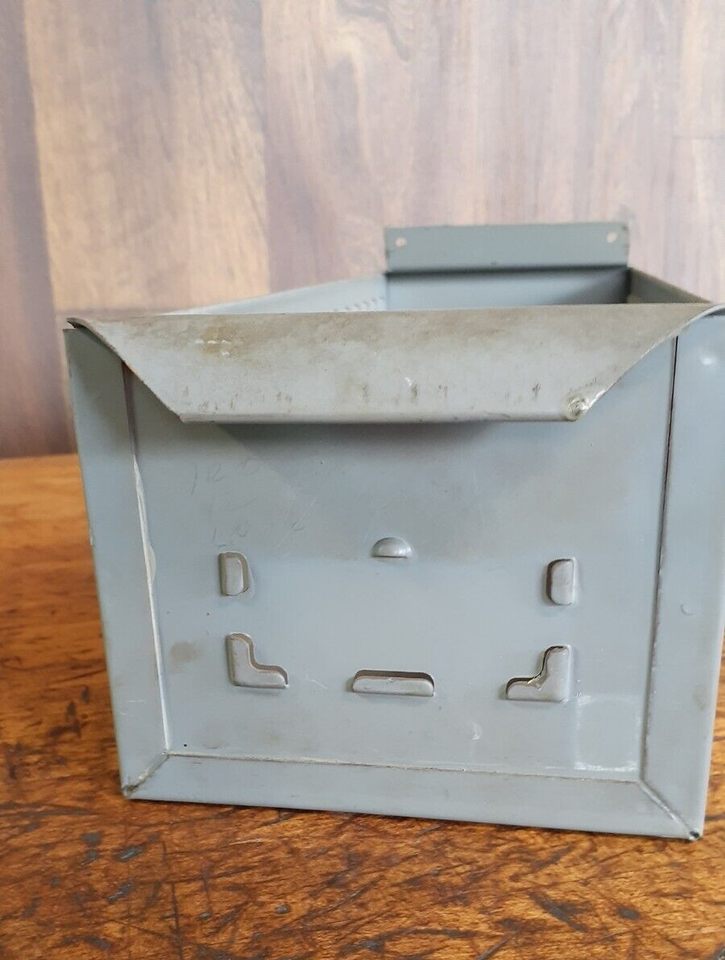 6 /lot Vintage Metal Drawers SIX Industrial Very Heavy Duty backend ...