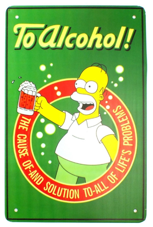 Tin Metal Sign Alcohol Drinks Bar Pub Vintage Retro Wall Club Tavern ...