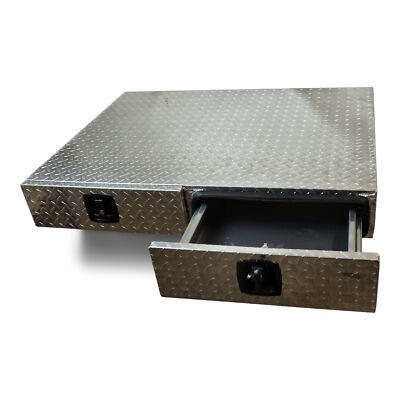 Diamond Plate Aluminum Slide Out Drawer Set Black Powder Coated | eBay
