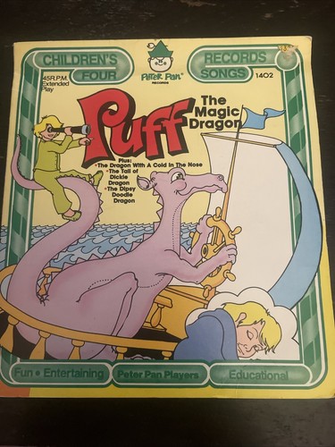 Puff the Magic Dragon 45 rpm Extended Play EP Peter Pan Record 1402 | eBay
