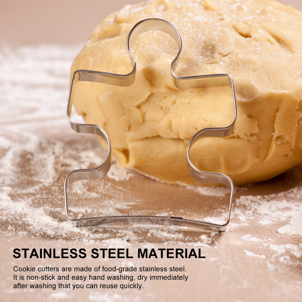 4pcs For Baking Manual DIY Cookie Cutter Easy CleanShape Stainless ...