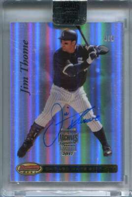 2017 Topps Archives Signature Series Postseason Jim Thome Auto 1/1 2007 ...