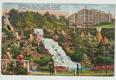 1951 Postmarked Postcard Olson Rug Company Chicago Illinois IL ...