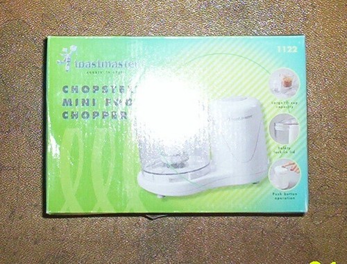 VINTAGE Toastmaster CHOPSTER MINI Food Processor Chopper Stainless ...