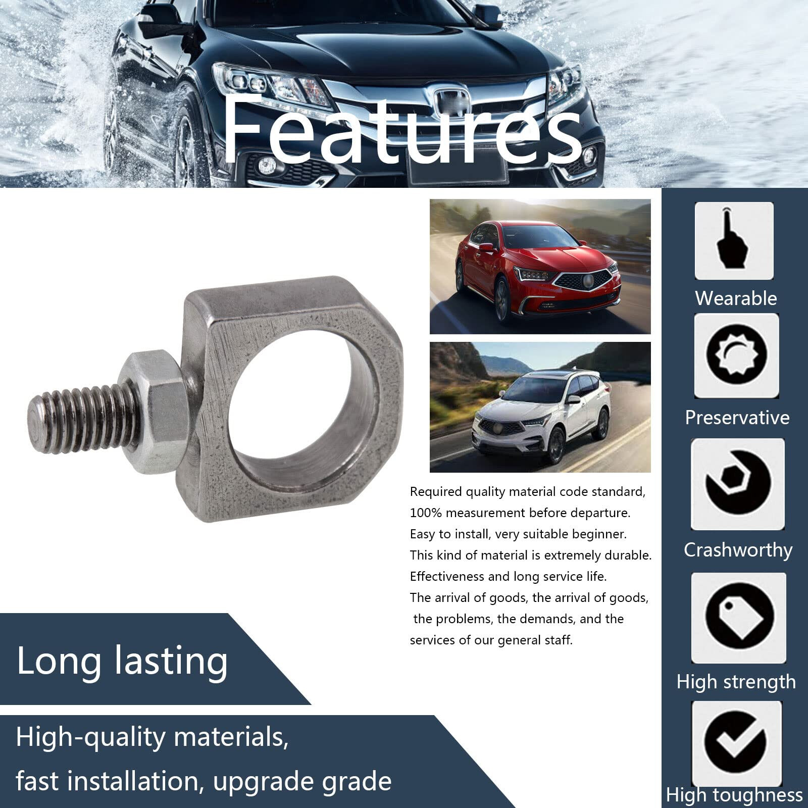 For Acura RDX Turbo Variable Flow Actuator Eye Bolt & Nut VGT Rod End ...