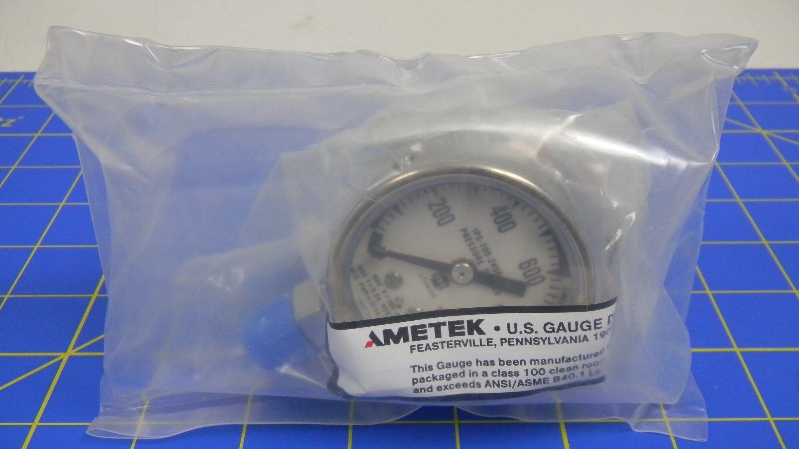 AMETEK IPS-200-24SG FT1 Gauge 0-1000PSI, 1/4" VCR, .5A, 28V, Size-2 ...