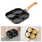 Frying Pan 4 Hole Egg Omelet Pancake Cooking Non Stick Square Frypan ...