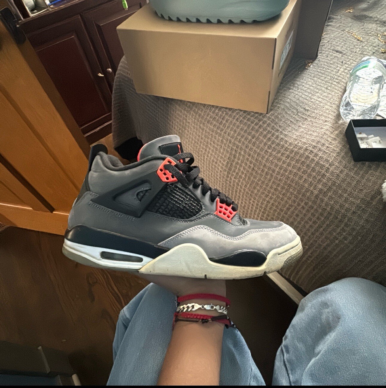 Size 9.5 - Jordan 4 Retro Mid Infrared 195866061545 | eBay