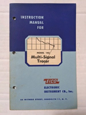 Eico Model 145 Multi-signal Tracer User Manual | eBay