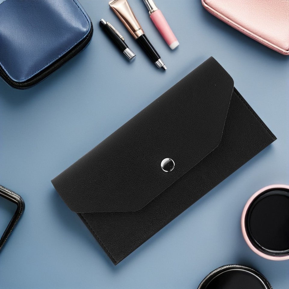 2 Pcs Slim Wallet Small Money Purse for Women Portable Pencil Case ...