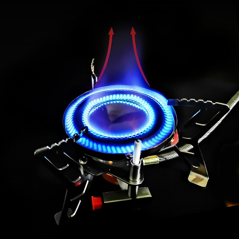4600W Mini Stove Cooker Cookware Outdoor Butane Propane Burner Hiking ...