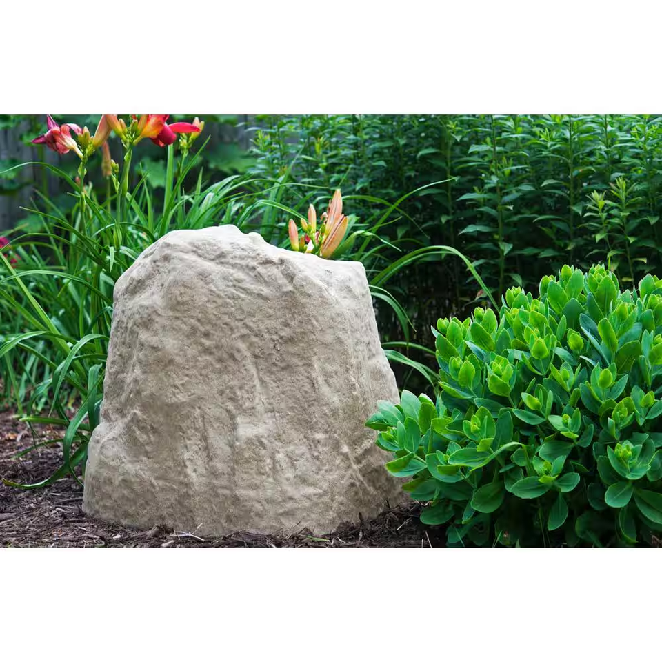 Fake Rock Plastic Resin Well Pump Cover Concealment Decorative Outdoor ...