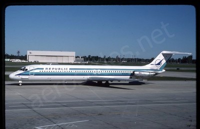 Republic Douglas DC-9-51 N763NC Sep 86 Kodachrome Slide/Dia | eBay