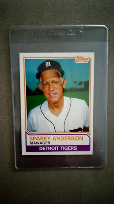 Sparky Anderson 1983 Topps Baseball # 666 Manager Detroit Tigers NM | eBay