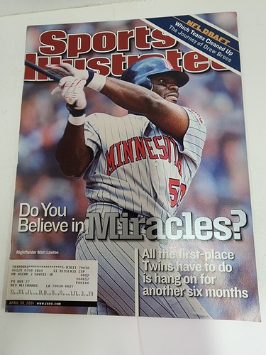 Sports Illustrated Magazine April 30, 2001 Matt Lawton Do You Believe ...