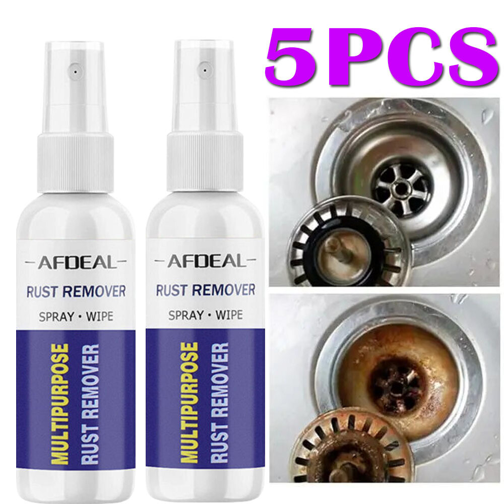 5PCS Multi Purpose Rust Remover Spray Metal Surface Cleaning Super Rust ...