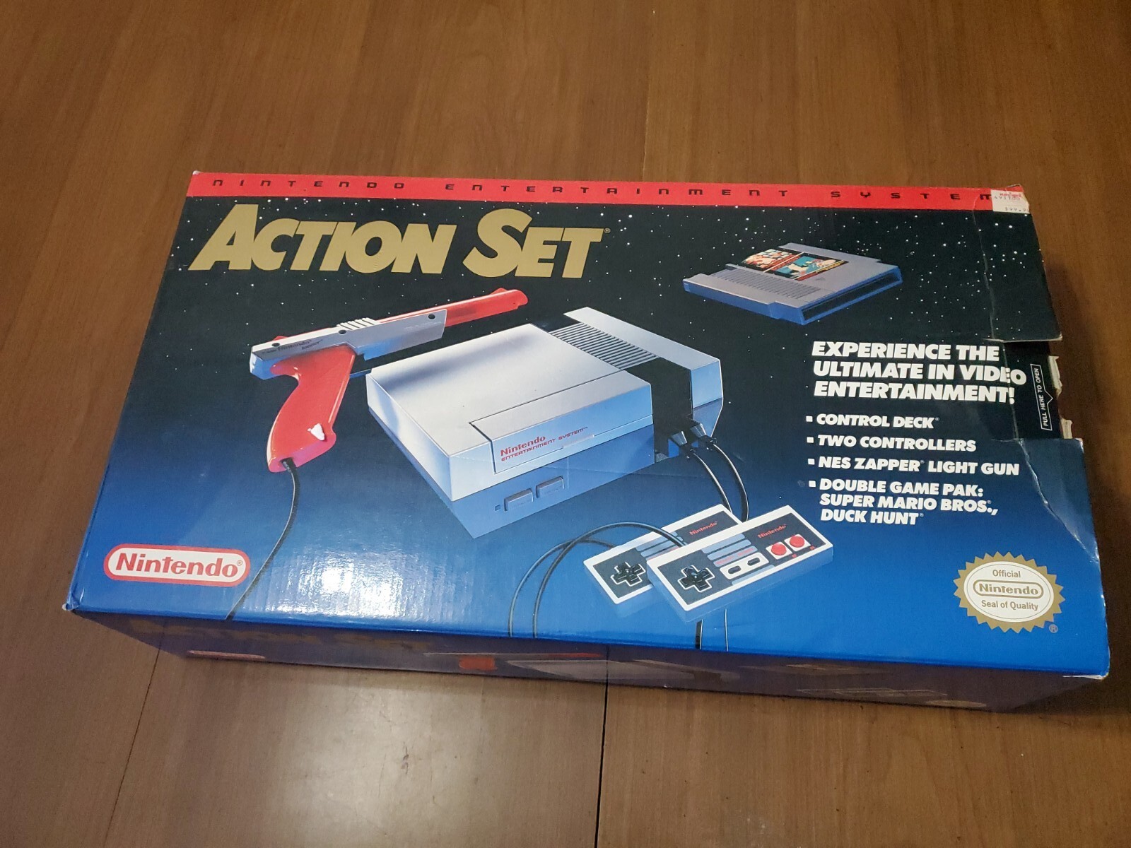 Nintendo NES Action Set Console | Red | With Controllers | Zapper ...