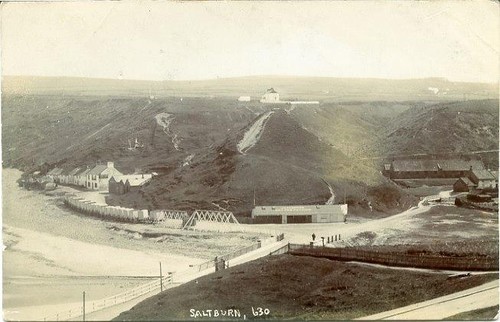 REAL PHOTOGRAPHIC POSTCARD OF CAT NAB, SALTBURN, (NEAR REDCAR), NORTH ...