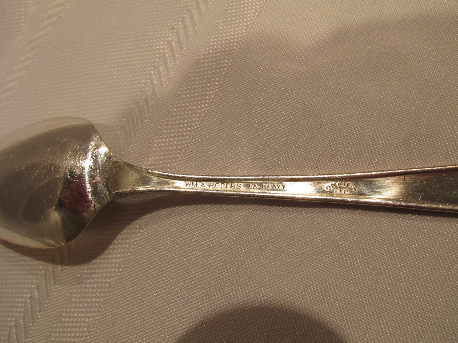 VINTAGE WM ROGERS AA HEAVY ONEIDA LTD PARK LANE SILVERPLATE 5 PC PLACE ...