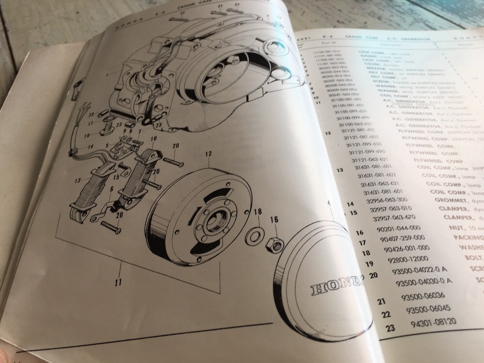 Honda PF50 Standard Amigo parts list liste catalogue pièce détachée ...