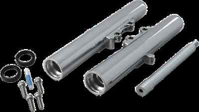 AN Dual Disc Fork Legs Smooth Chrome Harley Ultra Limited 10-13 | eBay