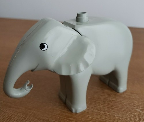 LEGO Duplo Animal Light Gray Adult Elephant with Movable Head part ...