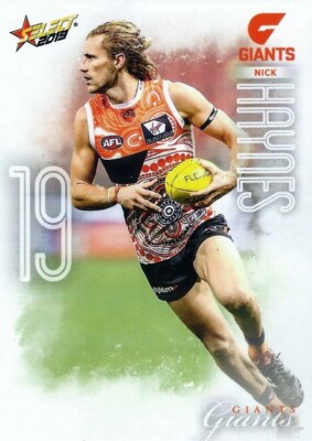 2019 GWS GIANTS AFL Card NICK HAYNES Footy Stars | eBay Australia