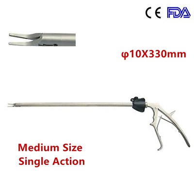 FDA ø10X330mm Autoclavable Laparoscopic Clip Applier Single Action ...