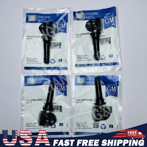 4PCS OEM TPMS 13540604 13528566 Tire Pressure Monitoring Sensor For ...