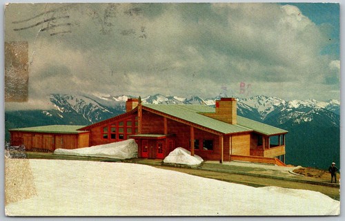 Olympic National Park Washington 1976 Postcard Hurricane Ridge Lodge | eBay