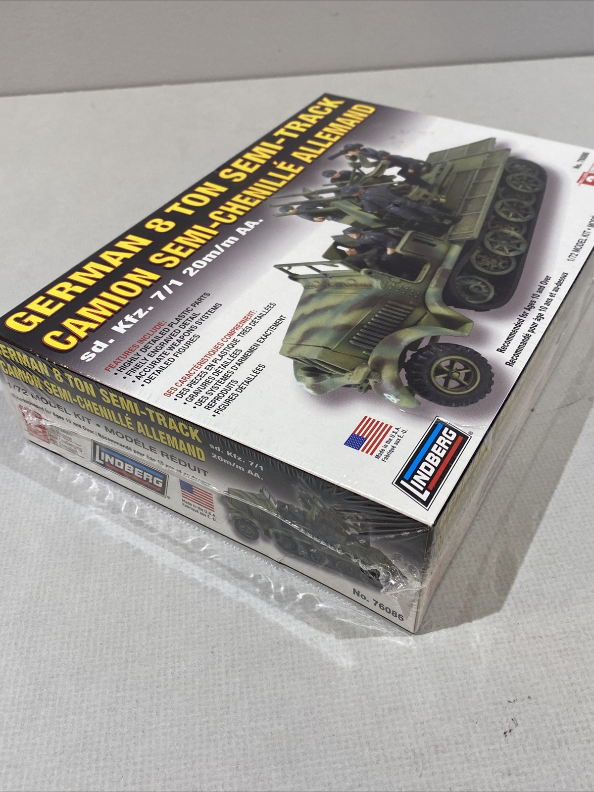 Lindberg Model Kit German 8 Ton Semi Track 76086 for sale online | eBay