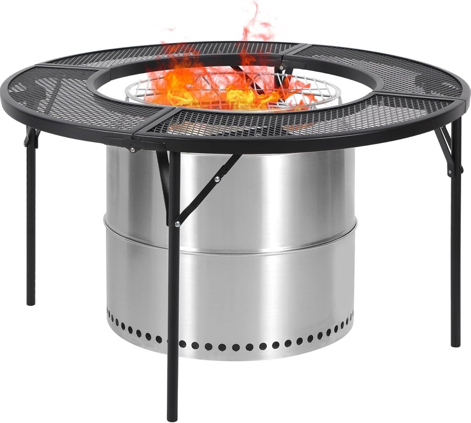 36 Inch Fire Pit Surround Tabletop for Solo Stove Bonfire/Ranger ...