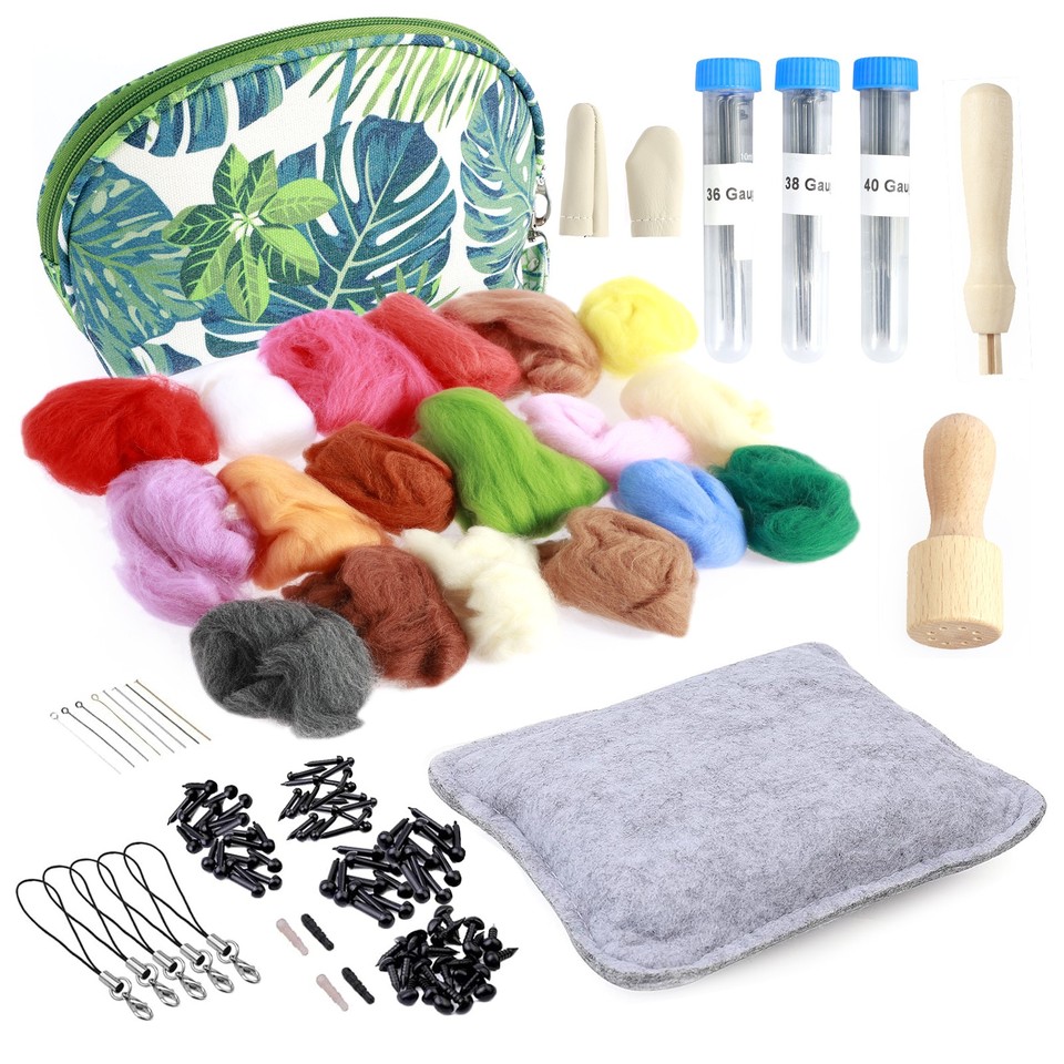 Needle Felting Kit Colorful Needle Felting Starter Kit Complete Felting ...
