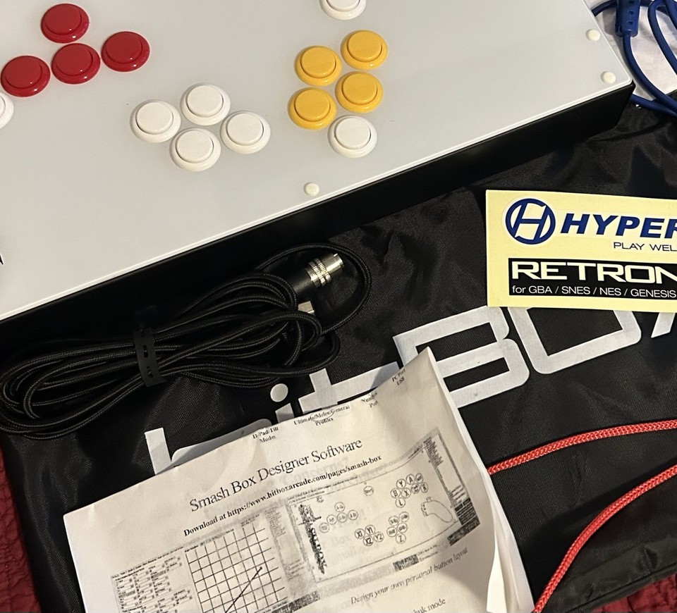 Hitbox 💥 Arcade Smash Box Controller Smashbox Leverless super bros wii ...