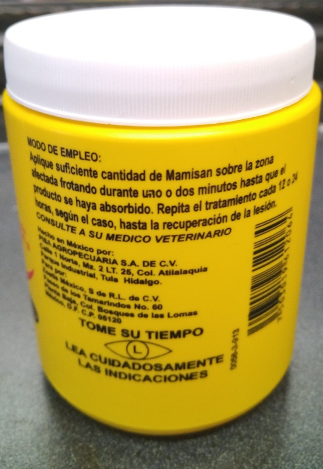 Mamisan Unguento FOR VETERINARY USAGE / USO VETERINARIO by Pfizer 200 g ...