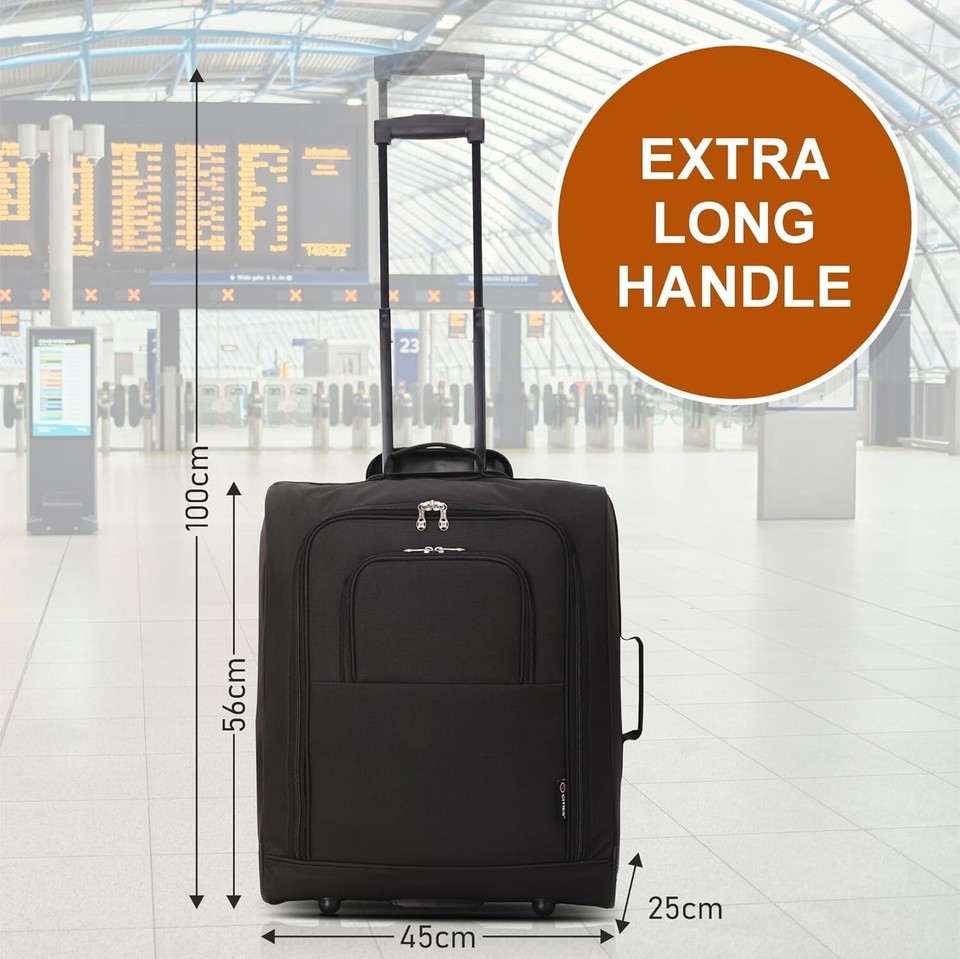 5 Cities 56x45x25 Trolley Case EasyJet British Airways Jet2 Maximum ...