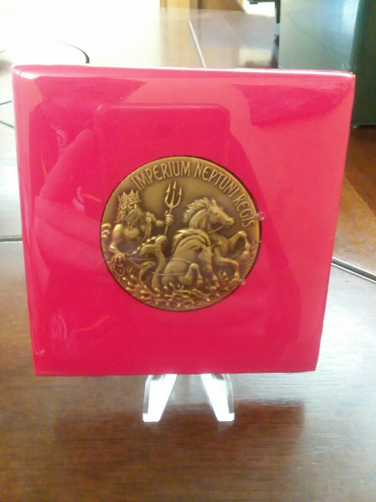 SHELLBACK IMPERIUM NEPTUNI REGIS CHALLENGE COIN DISPLAY PLAQUE with ...