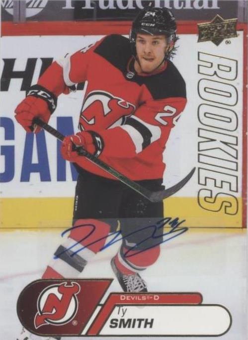 2020-21 Upper Deck NHL Rookie Box Set - Ty Smith #13 Autographs (AU, RC ...