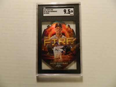 2022 Topps Fire En Fuego Rookie Card of Julio Rodriguez - Mariners SGC ...