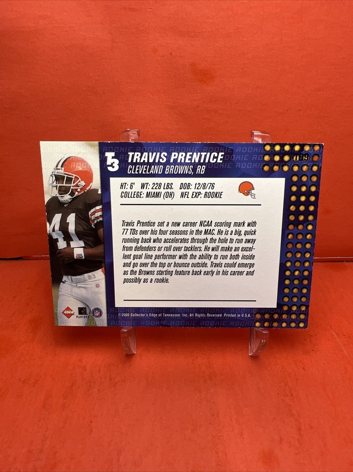 2000 Collector's Edge T3 Gold Rookies Travis Prentice #169 Rookie RC NM ...